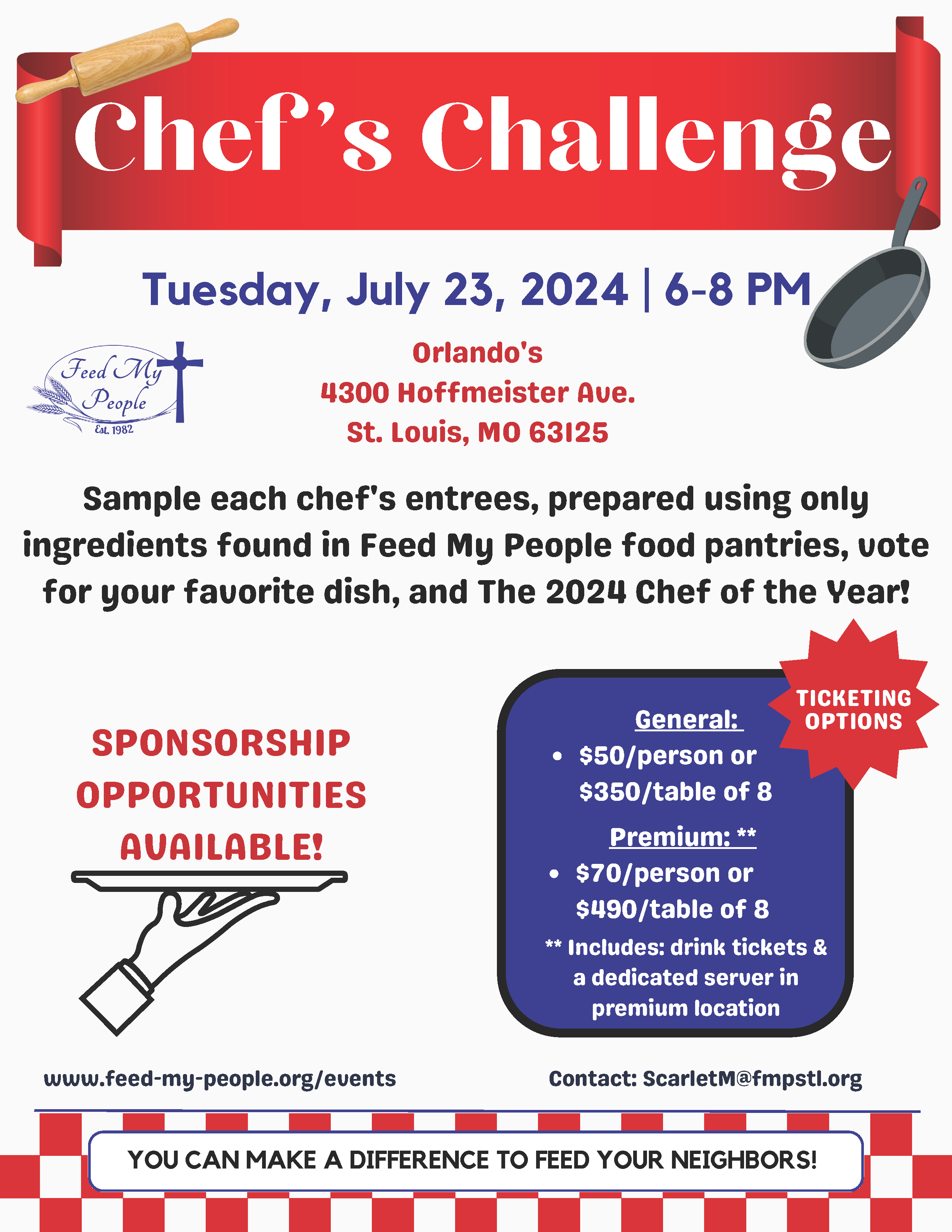2024 Chef’s Challenge - Feed My People